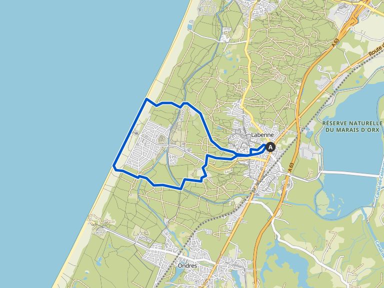 La plage de Labenne – boucle de course à pied | Laufrunde | Komoot